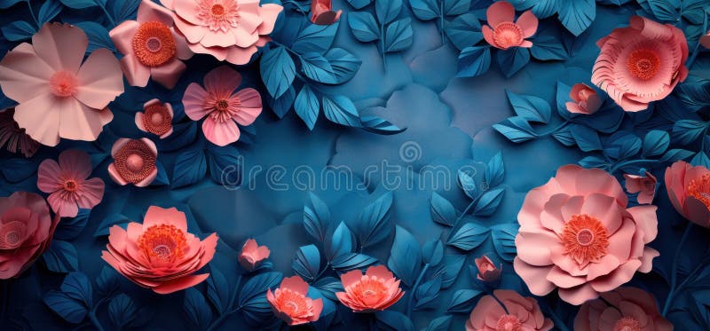 Floral Wallpaper for Desktop or Tablet Stock Image - Image of design ...