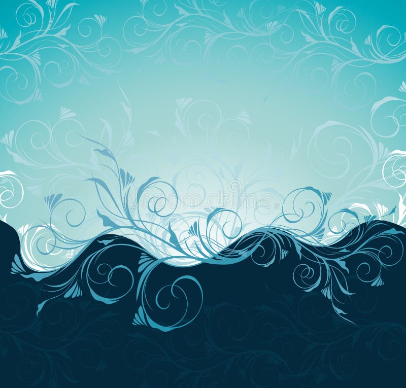 Floral Wave Picture. Image: 13600028