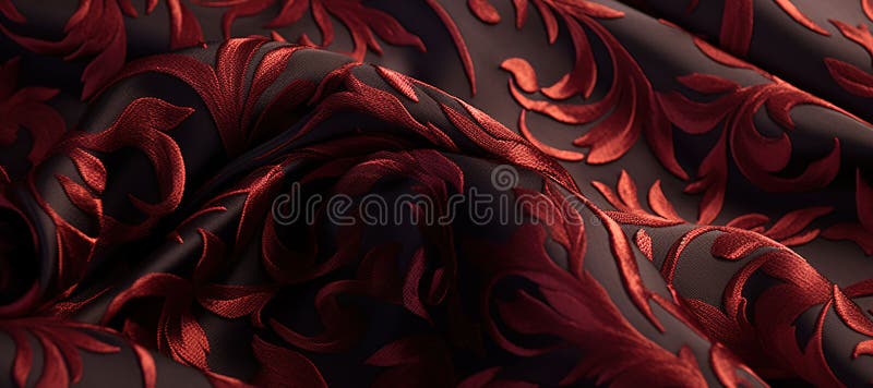 Floral Wave Cloth Texture Background, Motif, Flower, Pattern Stock ...
