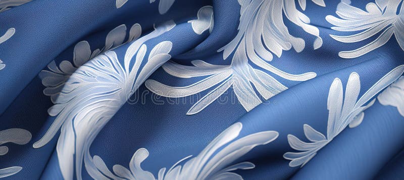 Floral Wave Cloth Texture Background, Motif, Flower, Pattern Stock ...