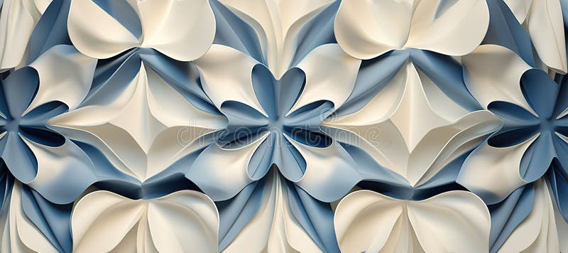 Floral Wave Pattern Motif Background, Leaf, Flower Stock Illustration ...