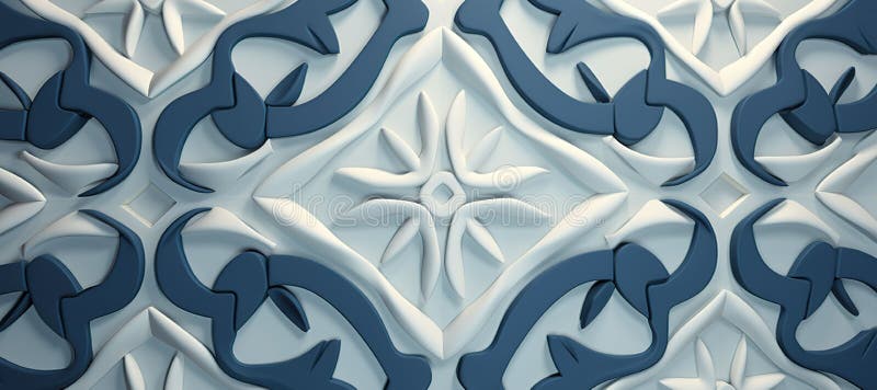 Floral Wave Pattern Motif Background, Leaf, Flower Stock Illustration ...