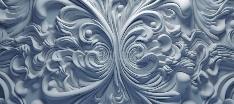 Floral Wave Pattern Motif Background, Leaf, Flower Stock Illustration ...