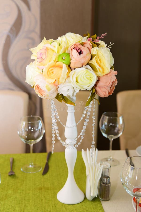 Floral wedding decor stock photo. Image of blooming, flora - 61194882