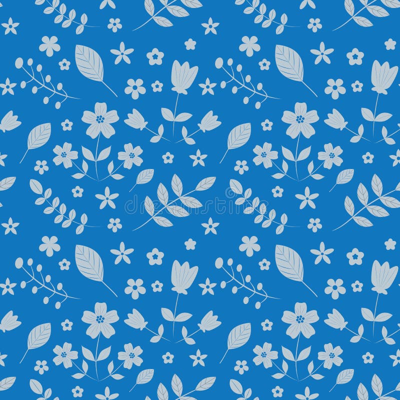 Navy Blue Floral Ditsy Pattern Stock Illustrations – 843 Navy Blue ...