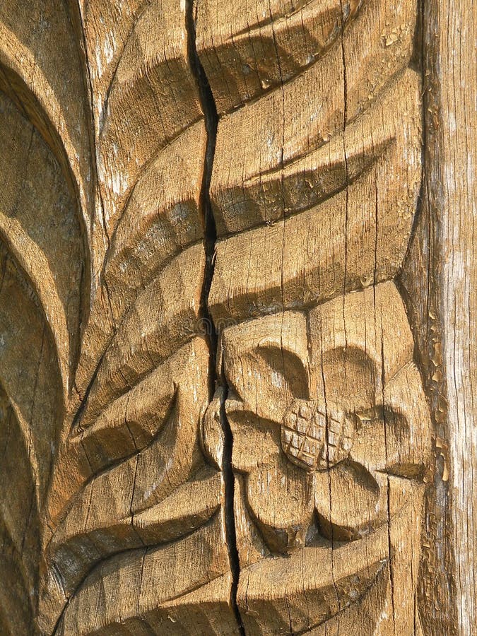 Wooden Surface Abstract Carving Stock Image - Image of white, texture ...