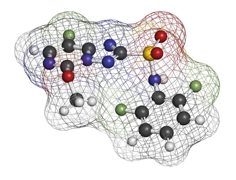 Florasulam Herbicide Molecule. Skeletal Formula Stock Vector ...