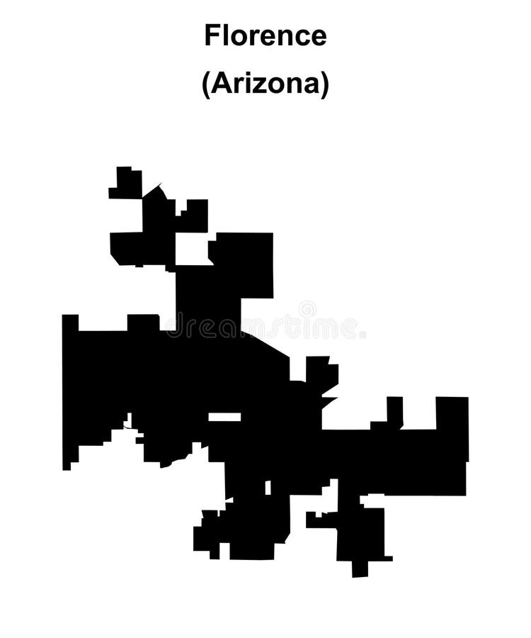 Florence outline map stock vector. Illustration of outline - 357150194