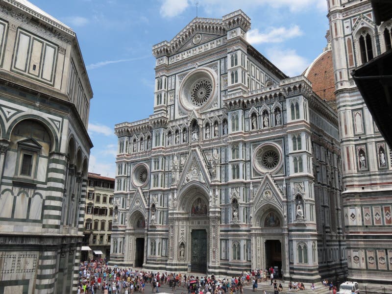Florence Cathedral & Baptistery Editorial Image - Image of architecture ...