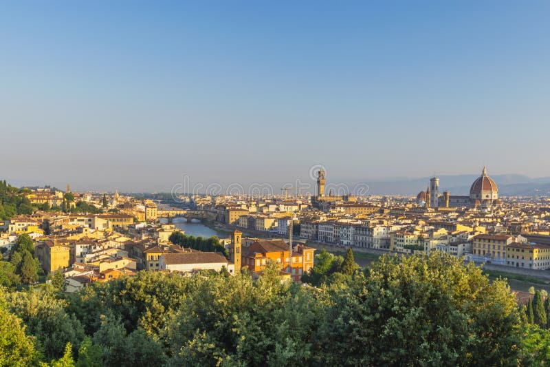 Florence Italy, City Skyline Stock Image - Image of river, florence ...