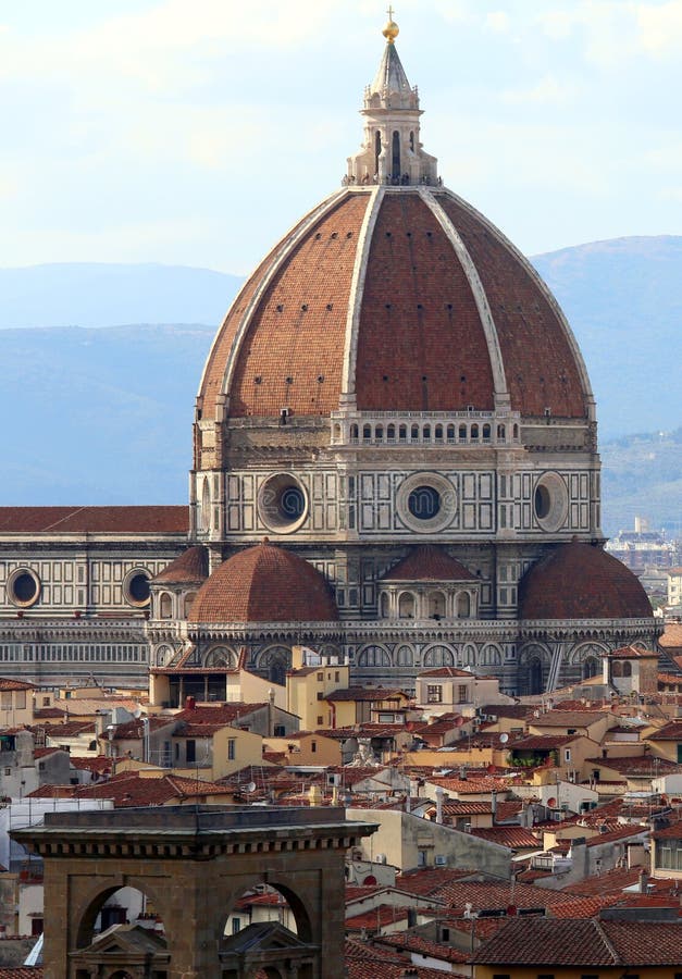 FLORENCE in Italy with the Great Dome of the Cathedral Stock Photo ...