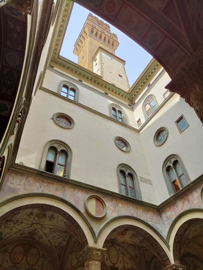 Florence, Italy - October 04, 2023: the Inside View in Palazzo Vecchio ...