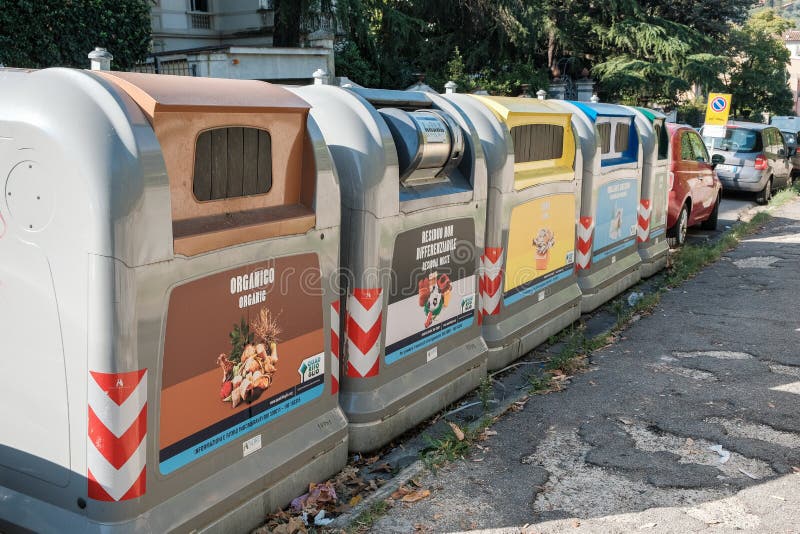 Florence, Italy - October 18, 2017 - Separate Collection of Garb ...