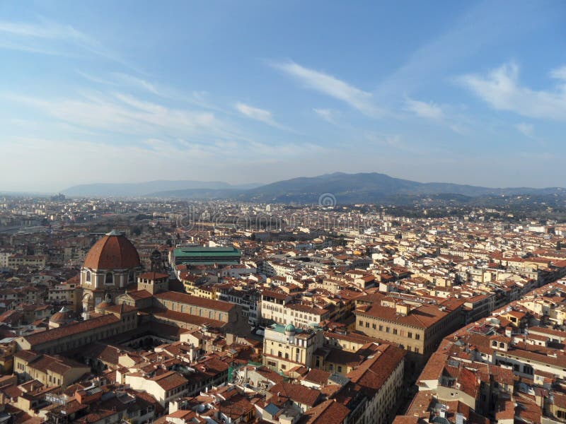 Florence landscape stock photo. Image of church, castle - 23884708