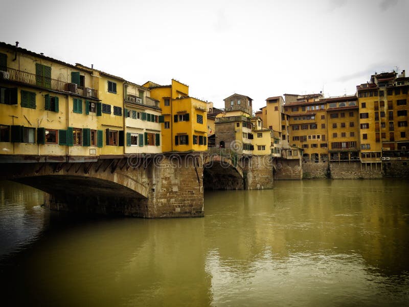 Florence Old Bridge stock photo. Image of firenze, history - 48765834