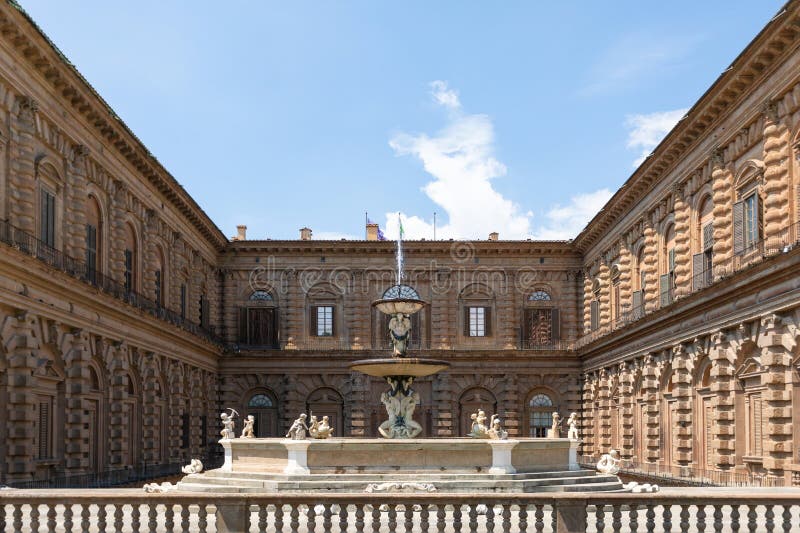 Florence Pitti Palace or Palazzo Pitti in Florence, Italy Stock Image ...