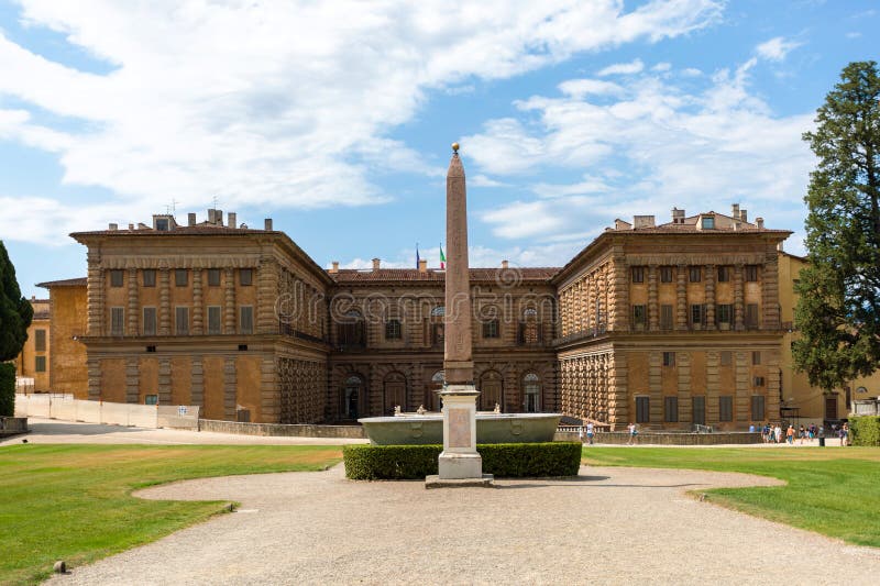 Florence Pitti Palace or Palazzo Pitti in Florence, Italy Stock Photo ...