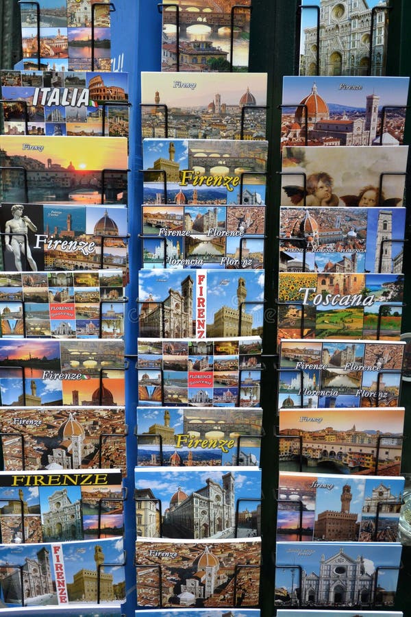 Florence postcards editorial photo. Image of postcard - 40355491