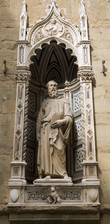 Florence - St. Mark the Evangelist by Donatello Editorial Photography ...