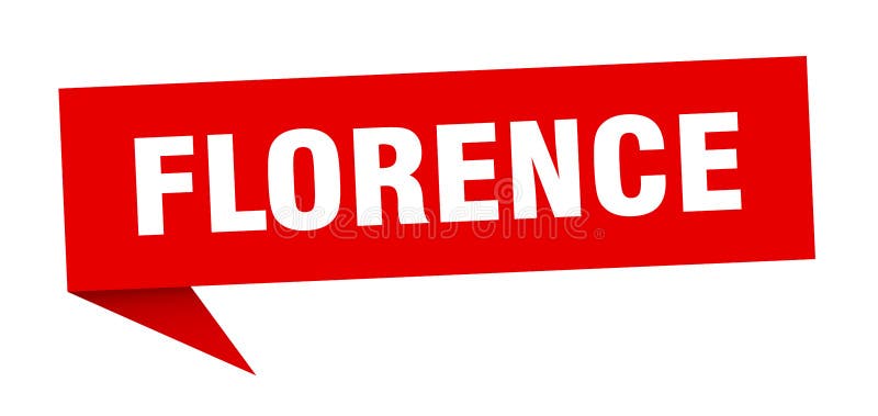Florence Sticker. Florence Signpost Pointer Sign Stock Vector ...