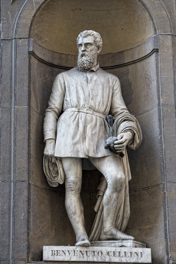 Florence Uffizi Statue Benvenuto Cellini Stock Image - Image of tuscany ...