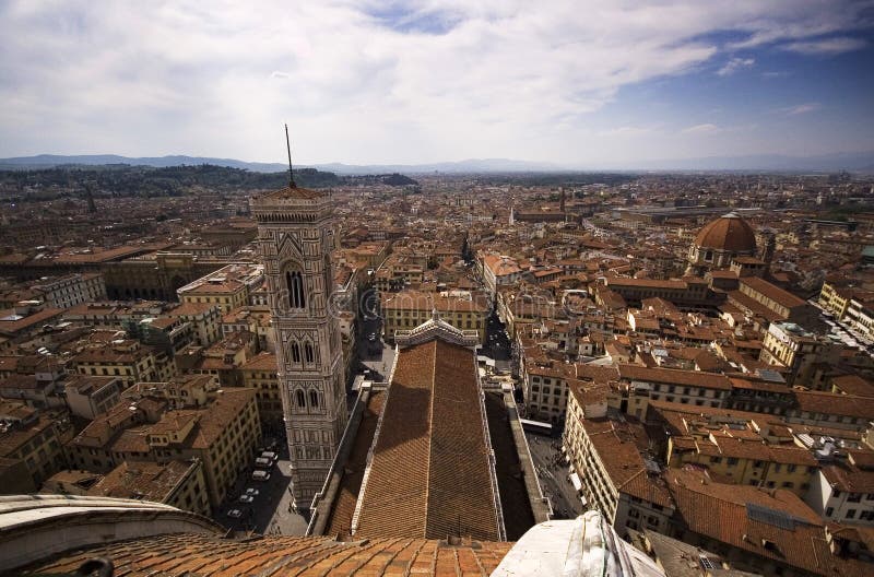 Florence View stock image. Image of church, roof, florence - 3765273