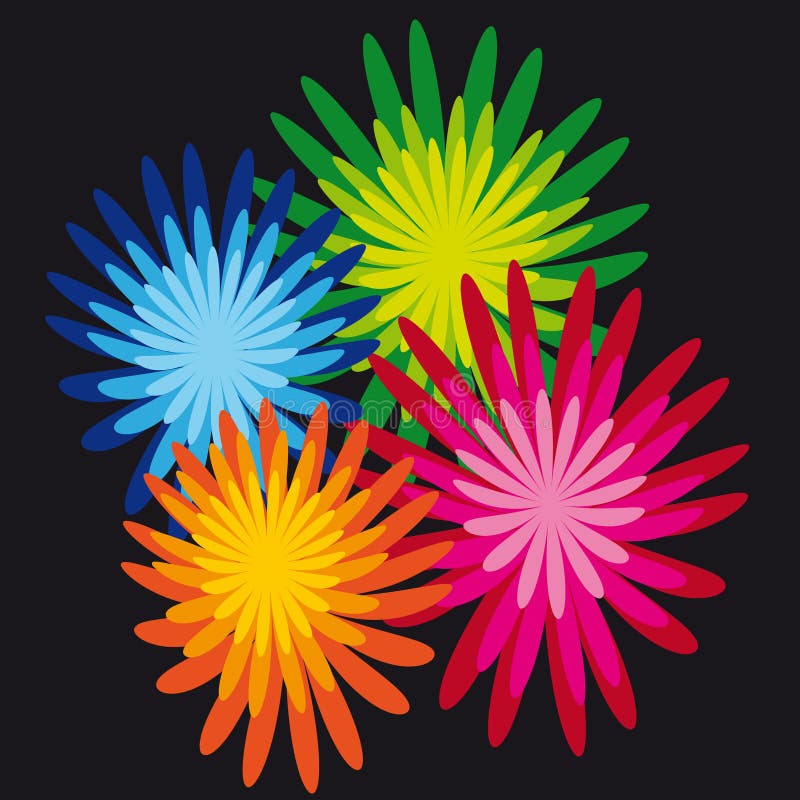 Flores (vector) ilustración del vector. Ilustración de pintada - 7342027