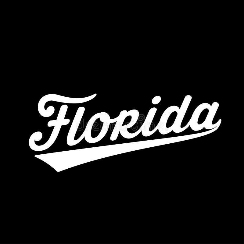 Florida Lettering Design. Florida, United States, Typography Design ...