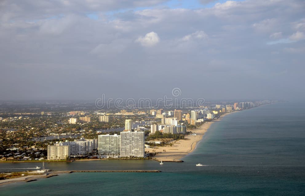 Florida coastline stock photo. Image of view, vista, distant - 12664342