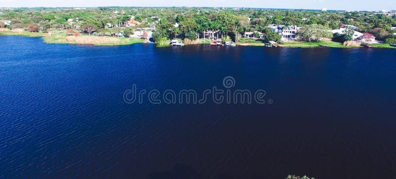 Florida Countryside View from Drone, Slow Motion Stock Image - Image of ...