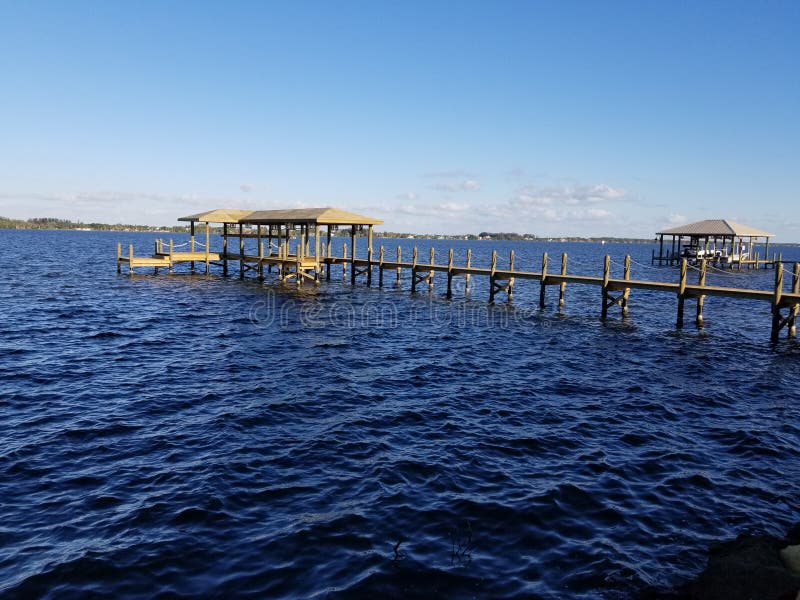 Florida dock stock image. Image of dock, life, water - 107336373