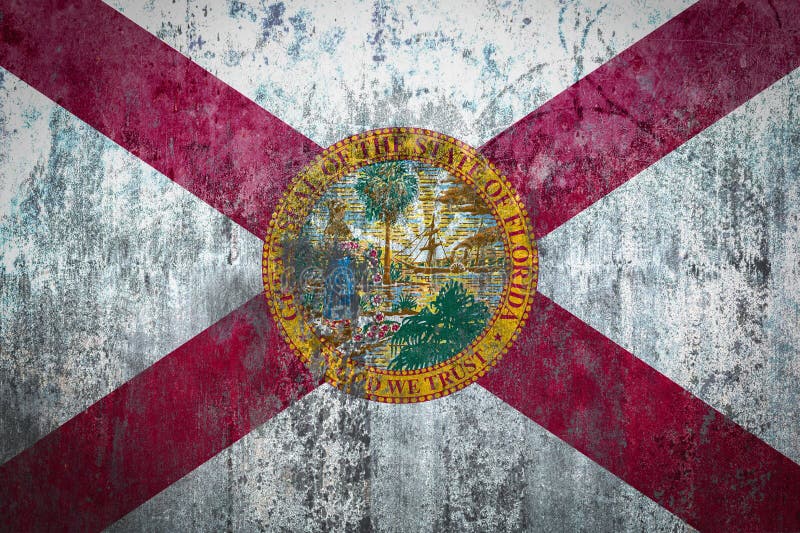Distressed Florida Flag Stock Illustrations – 9 Distressed Florida Flag ...