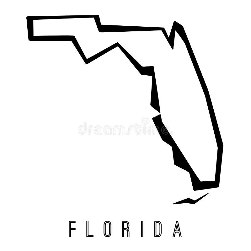 Florida state stock vector. Illustration of smooth, geography - 87134097