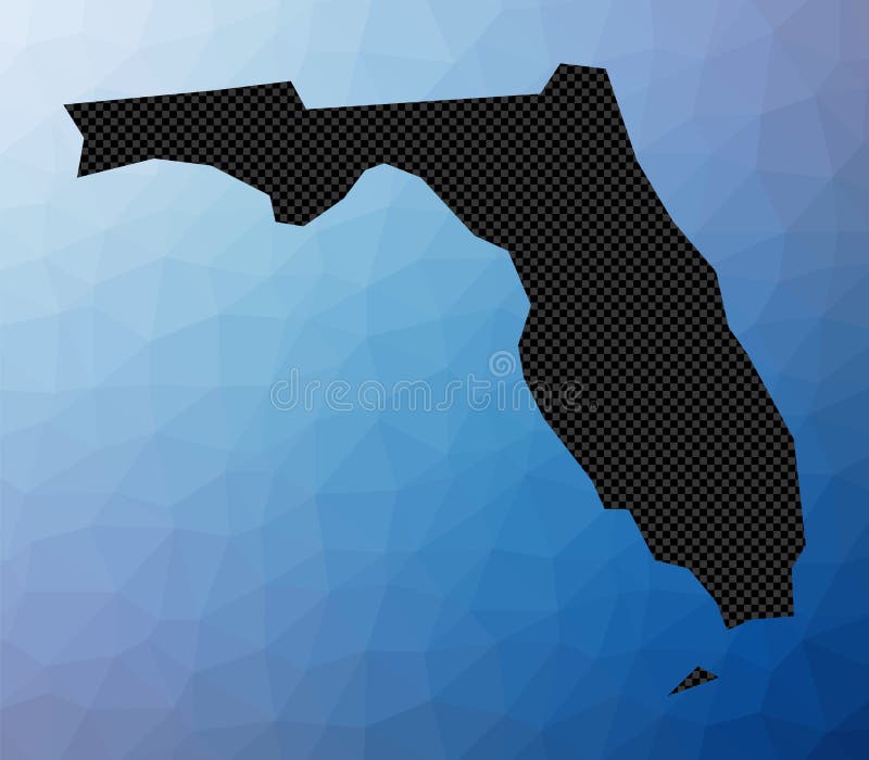 Florida geometric map stock vector. Illustration of modern - 103141786