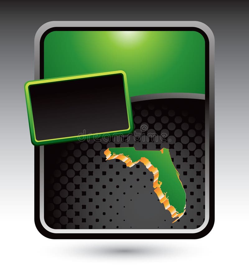 Florida, shaded relief map stock illustration. Illustration of ...