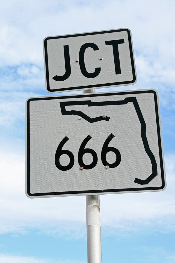 Florida Junction 666 stock image. Image of sign, travel - 18013149
