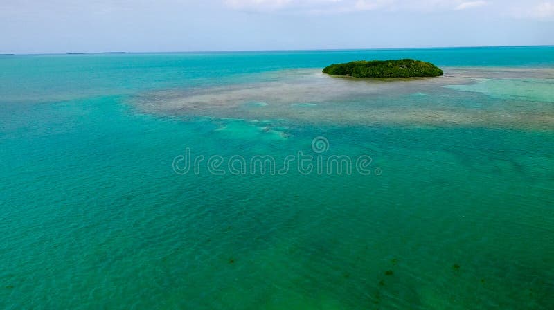 Florida Keys Ocean, Aerial View Stock Photo - Image of tropical ...