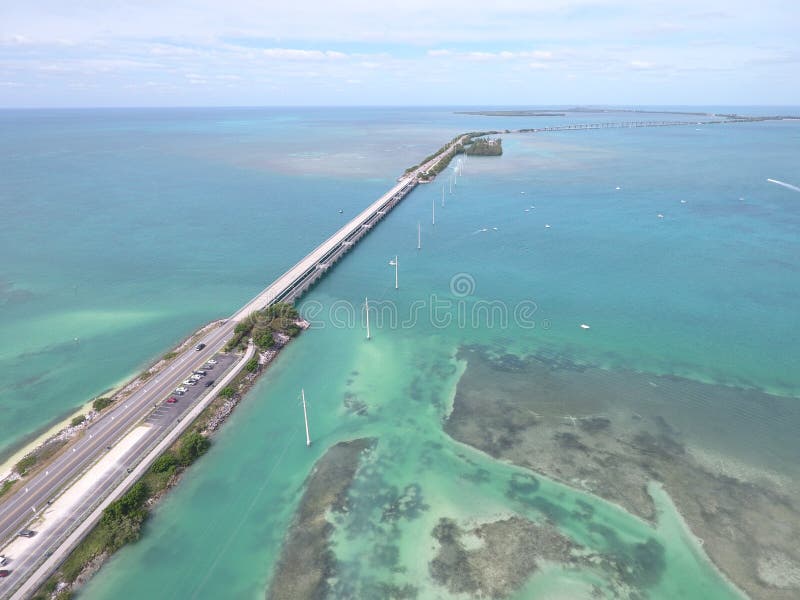 Florida Keys Overseas Highway Stock Photo - Image of overseas, aerial ...