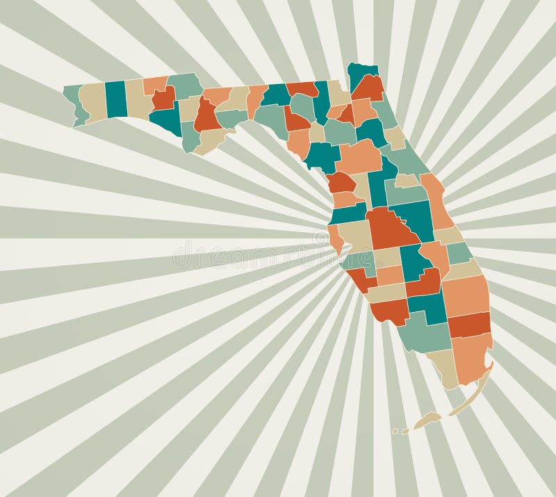 Florida sunburst. stock vector. Illustration of digital - 222688404