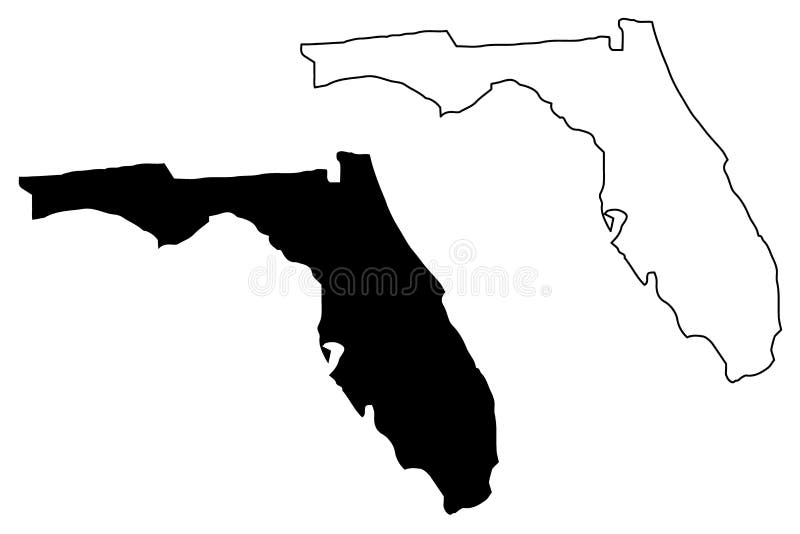 Florida map vector stock vector. Illustration of abstract - 117559752