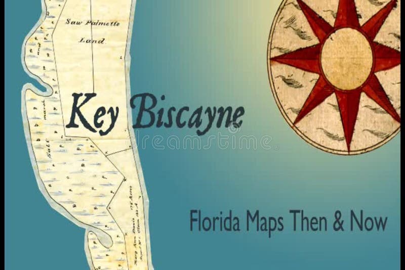 Florida Maps Then And Now: Key Biscayne Picture. Image: 221413335