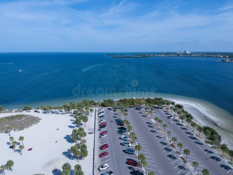 Florida Palm Harbor Beach and Island Stock Image - Image of island ...