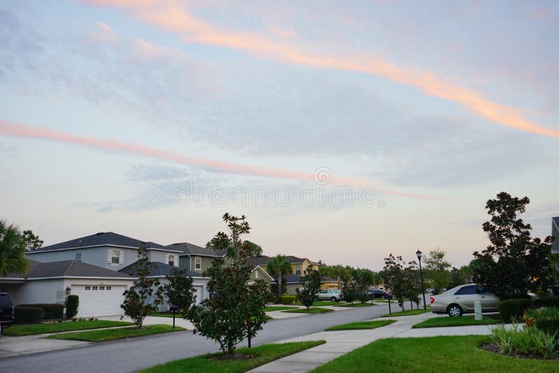 Florida parallel cloud editorial stock image. Image of architecture ...