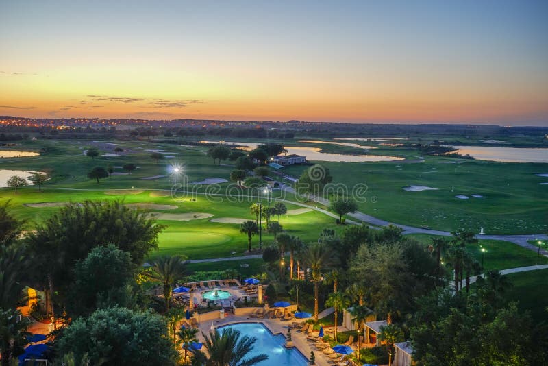 Golf Resort stock image. Image of travel, club, home, path - 1419439