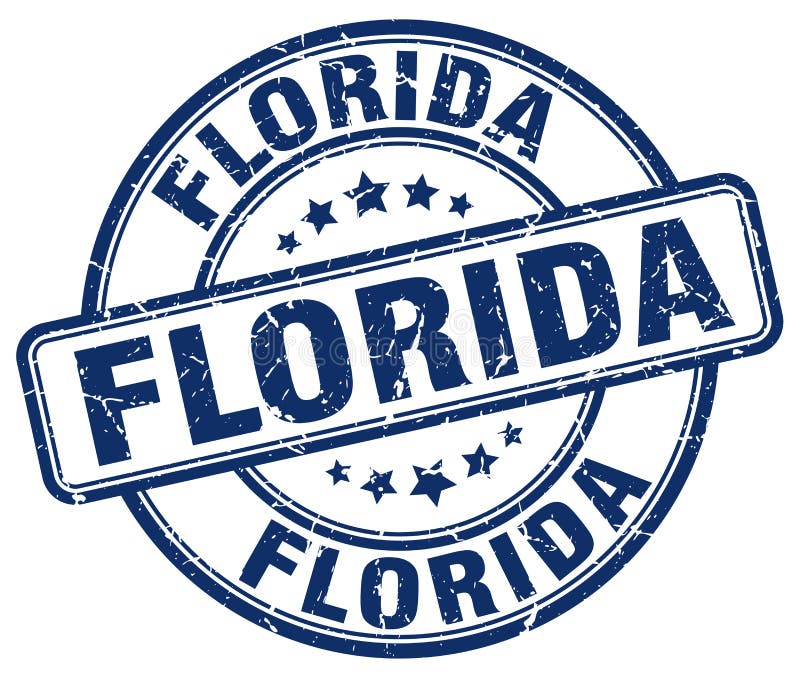 Florida stamp stock vector. Illustration of scratched - 125214676