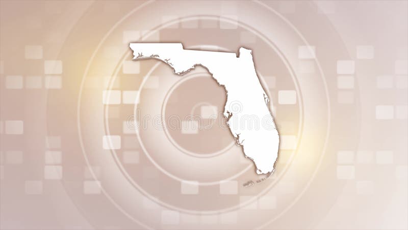 Florida State Animated Map stock footage. Video of memorial - 319901052