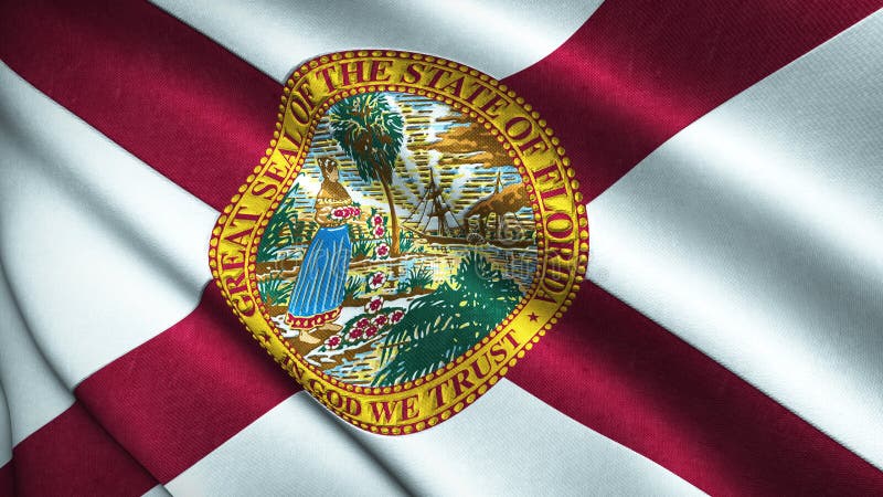Florida State Flag stock illustration. Illustration of freedom - 108607722
