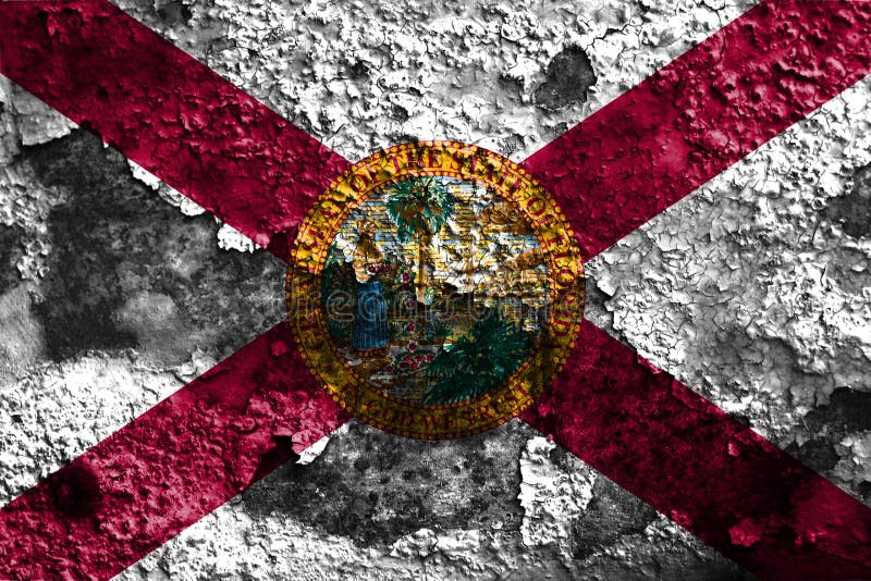 Florida State Grunge Flag Stock Illustrations 185 Florida State