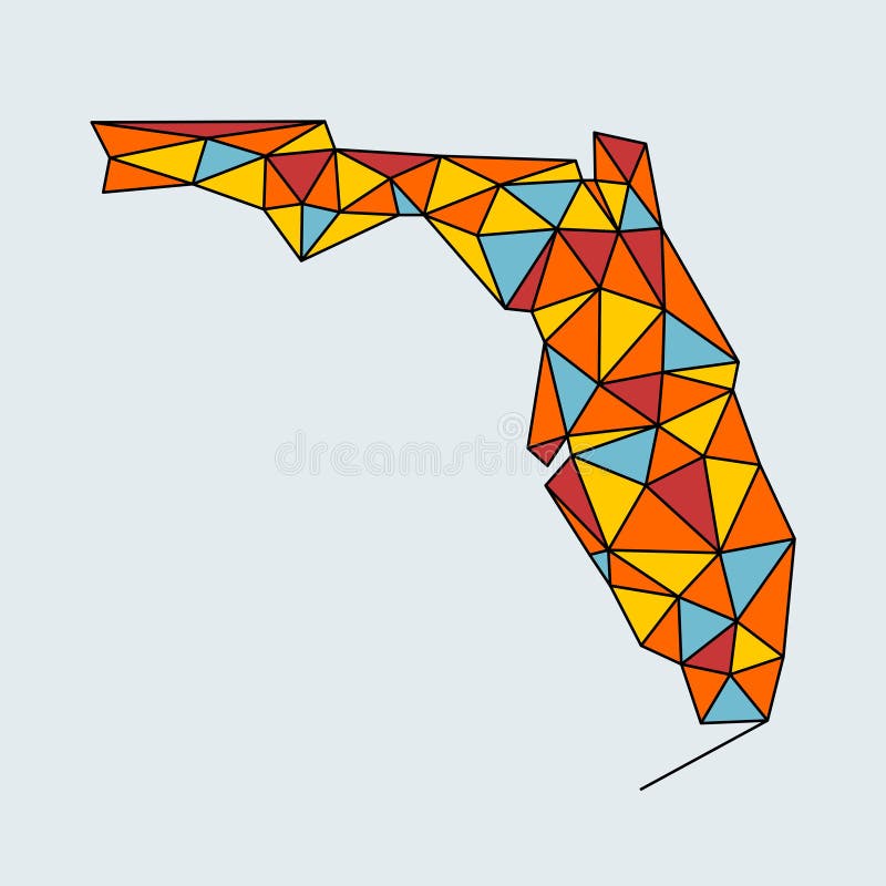 Florida state stock vector. Illustration of smooth, geography - 87134097