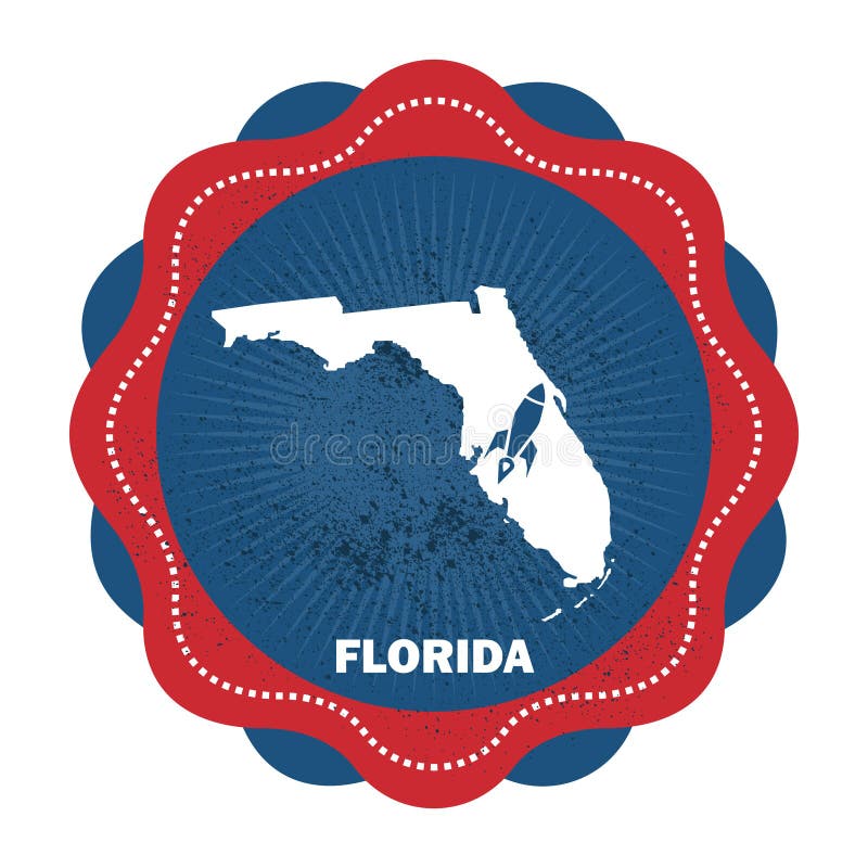 Florida State Map. Vector Illustration Decorative Design Stock Vector ...